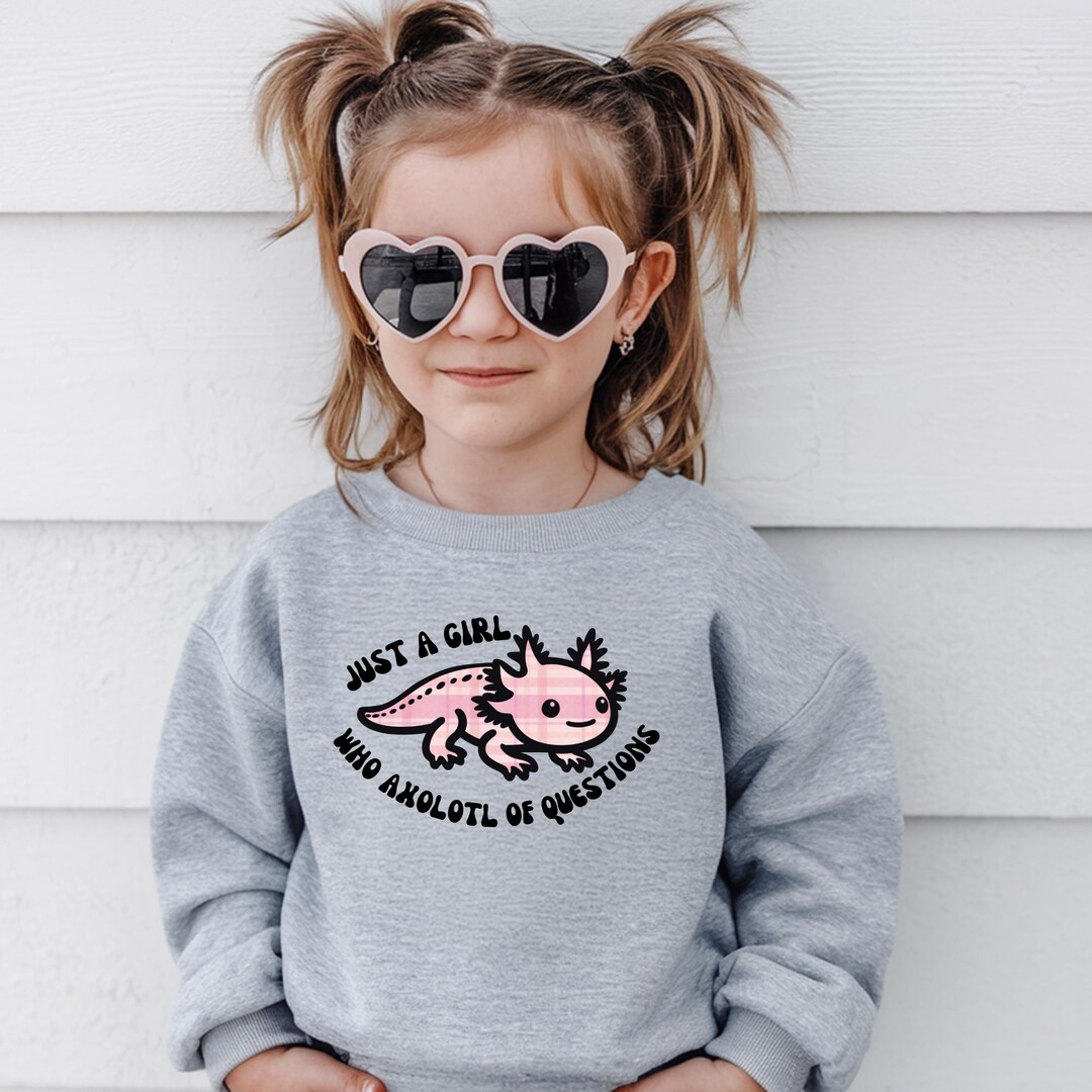 Cute Axolotl Sweater, Axolotl of Questions Tee, Animal Lover Shirt ...