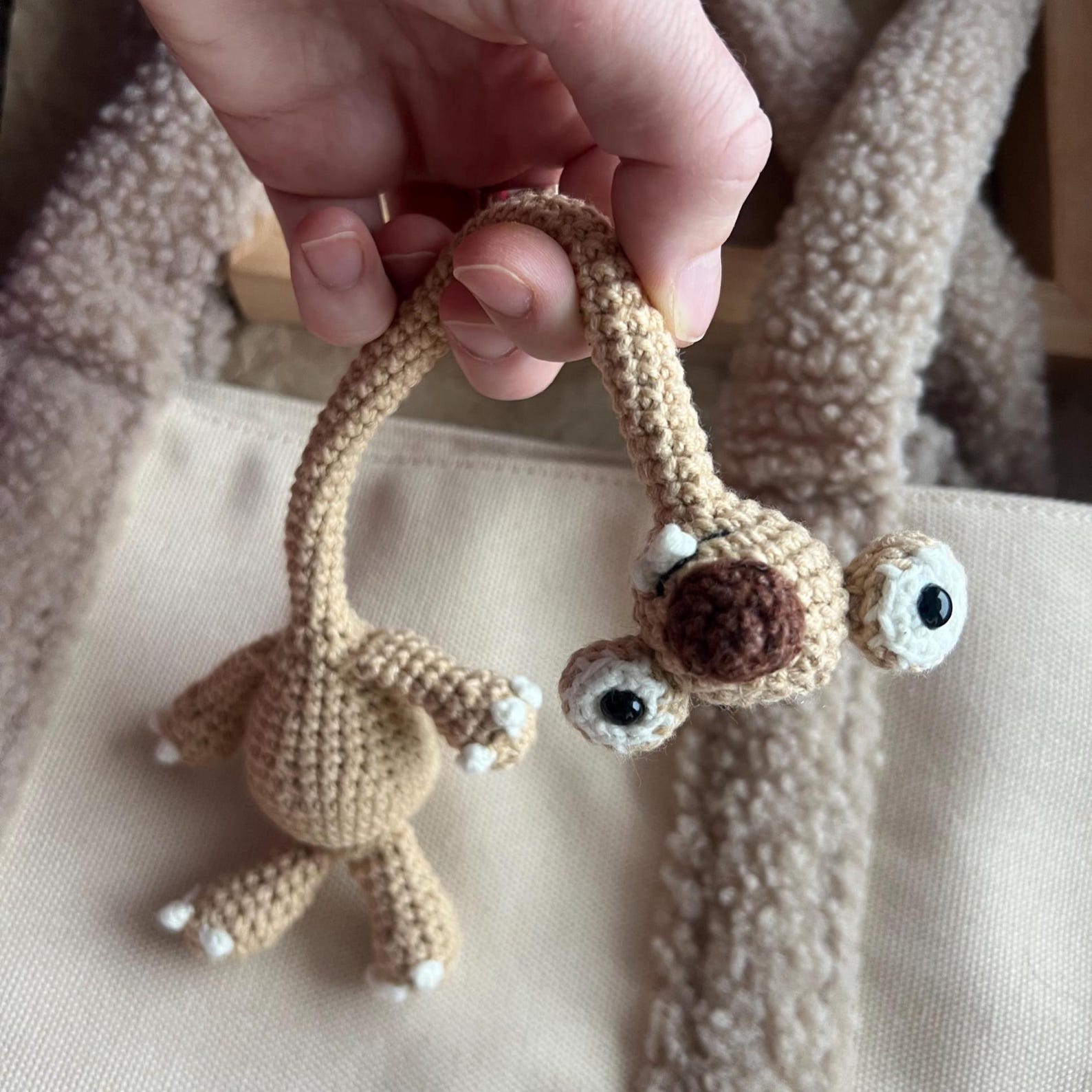 Long-neck Sid Crochet Pattern, Sloth Sid From Ice Age, Amigurumi ...