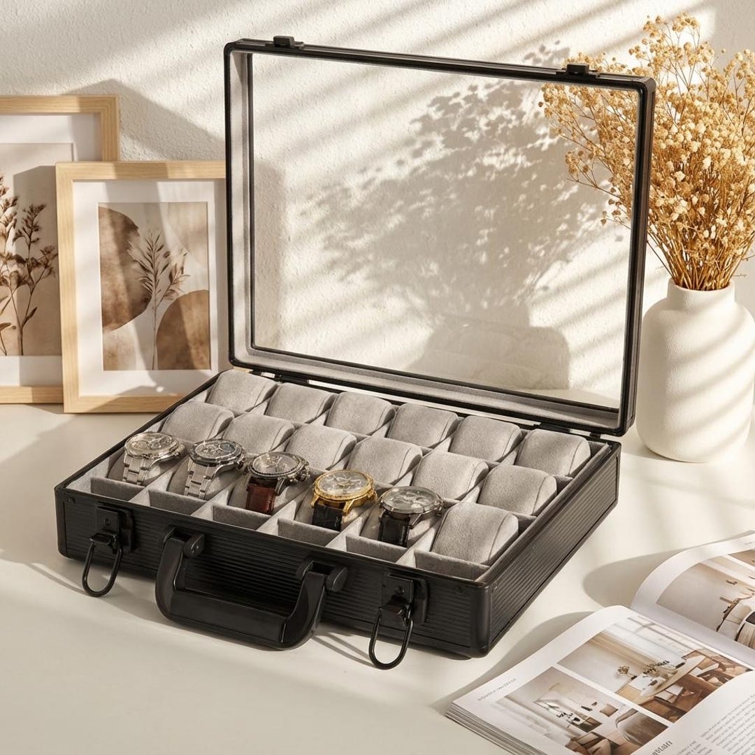 Watch Box, Luxury Aluminum Watch Case, Personalized Watch Case, Watch ...