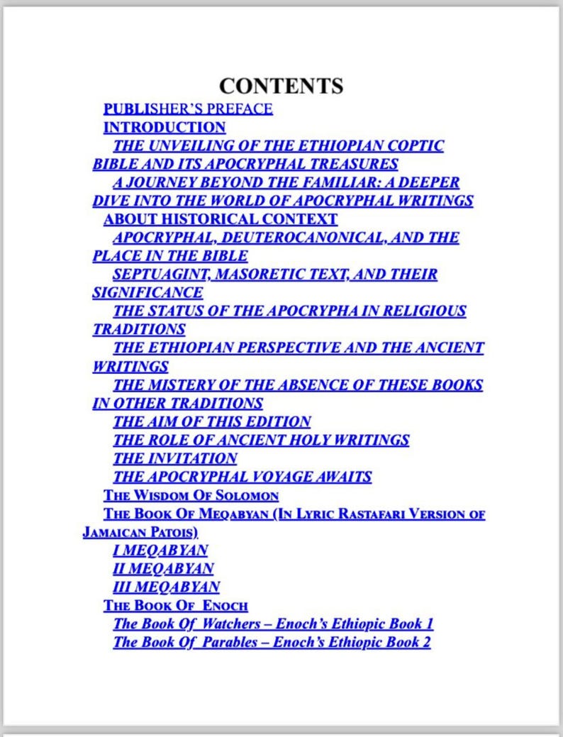 Complete Ethiopian Bible Apocrypha | Lost Ge'ez Books, Enoch Expanded ...