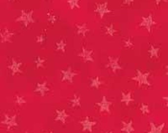 Red star fabric | Etsy