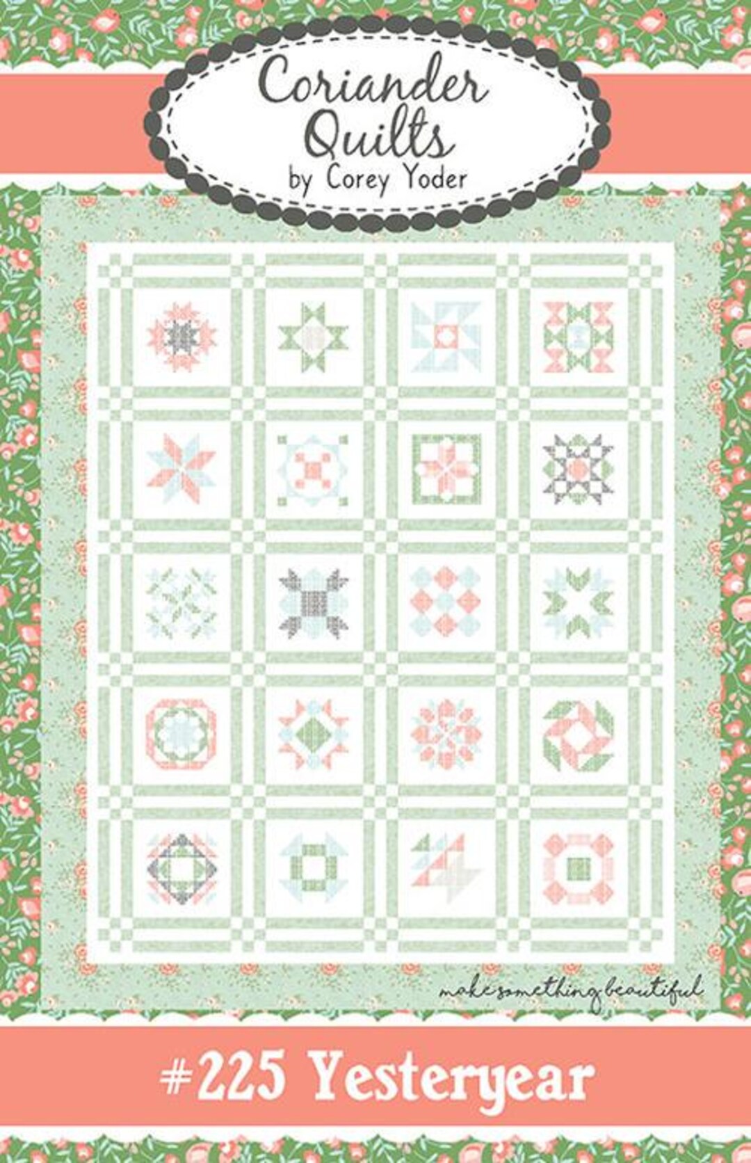 YESTERYEAR Quilt Pattern by Corey Yoder for Moda, Uses Abloom Panel, 59"x70" - Etsy