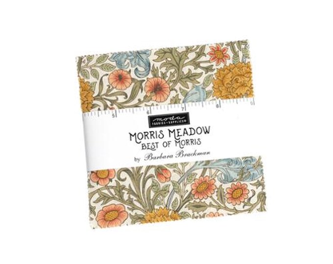 MORRIS MEADOW Charm Pack 42-5" Precut Squares, Best of Morris by ...