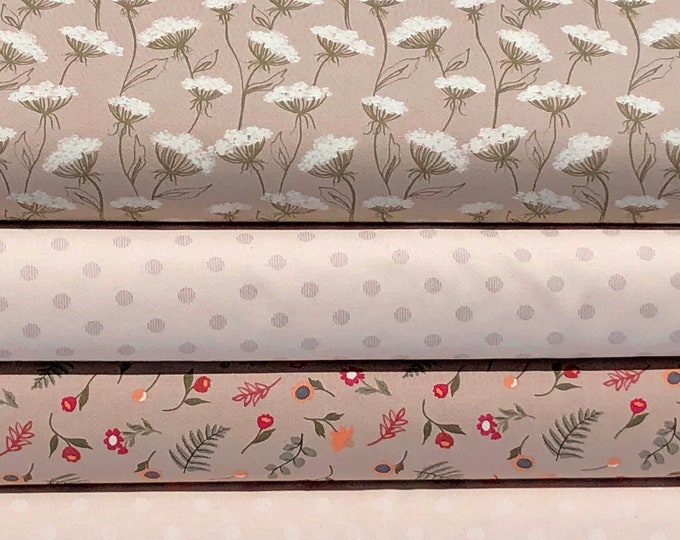 Flower Pot Fat Quarter Bundle of 4-18x21/22 by Lella Boutique for Moda ...