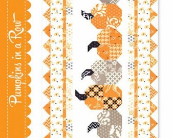 Pumpkins in a Row Table Runner Pattern by Fig Tree Quilts - Etsy