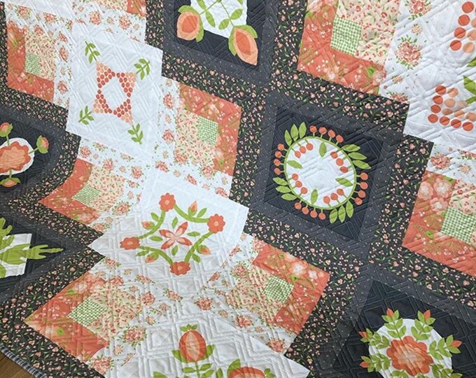 Easy Peasy Quilt Kit Using APRICOT & ASH Quilt Fabric by Corey Yoder ...