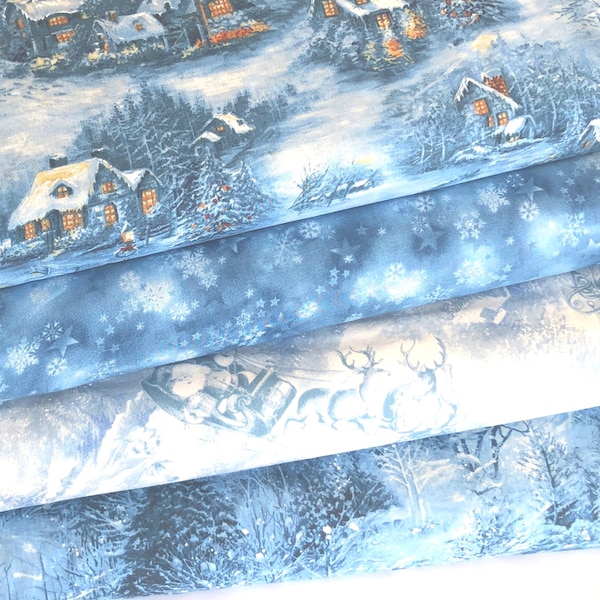 Blizzard Blues Moda Fabric - Etsy