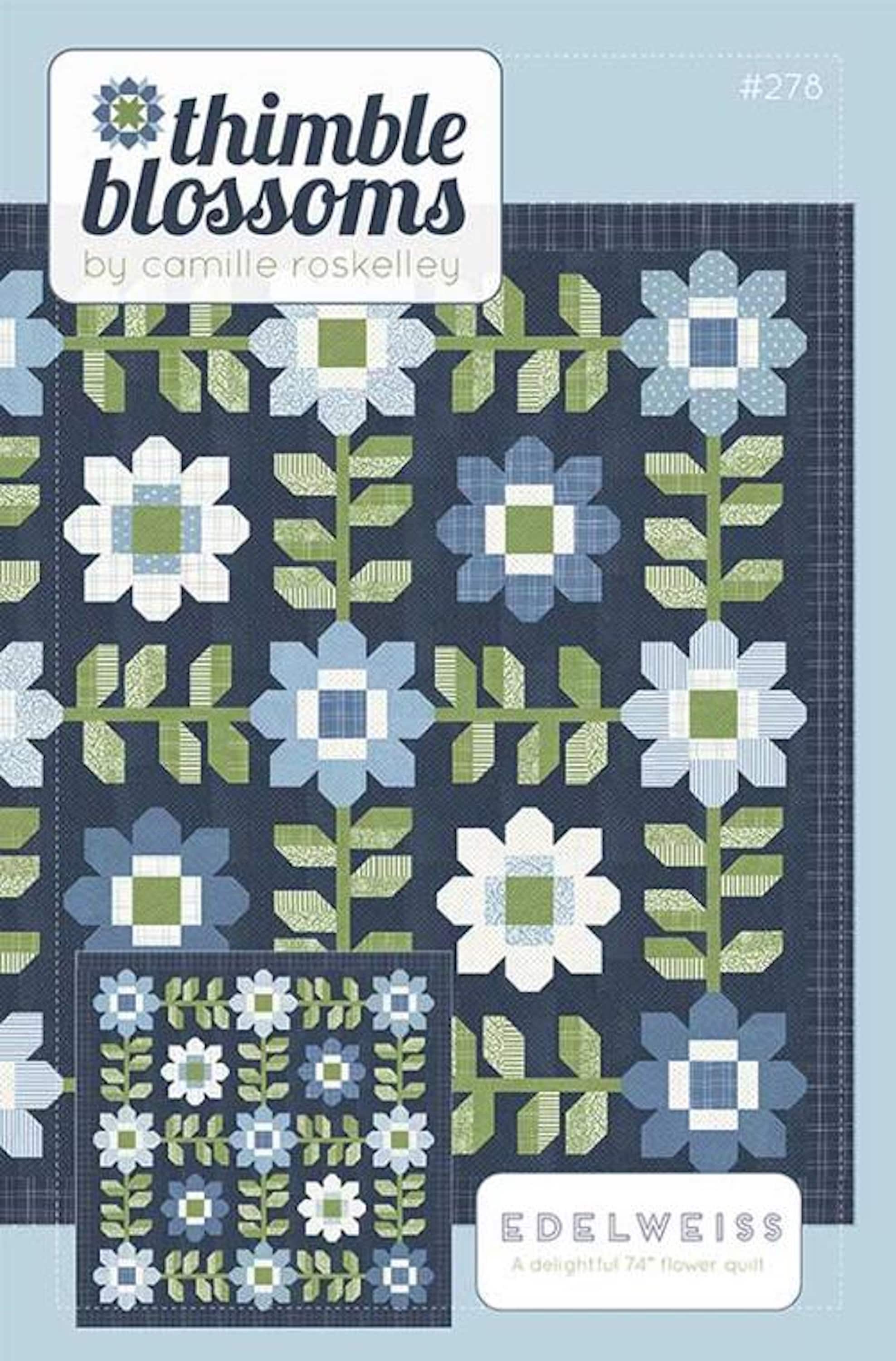 EDELWEISS Quilt Pattern by Thimble Blossoms, 74"x74", Features ...