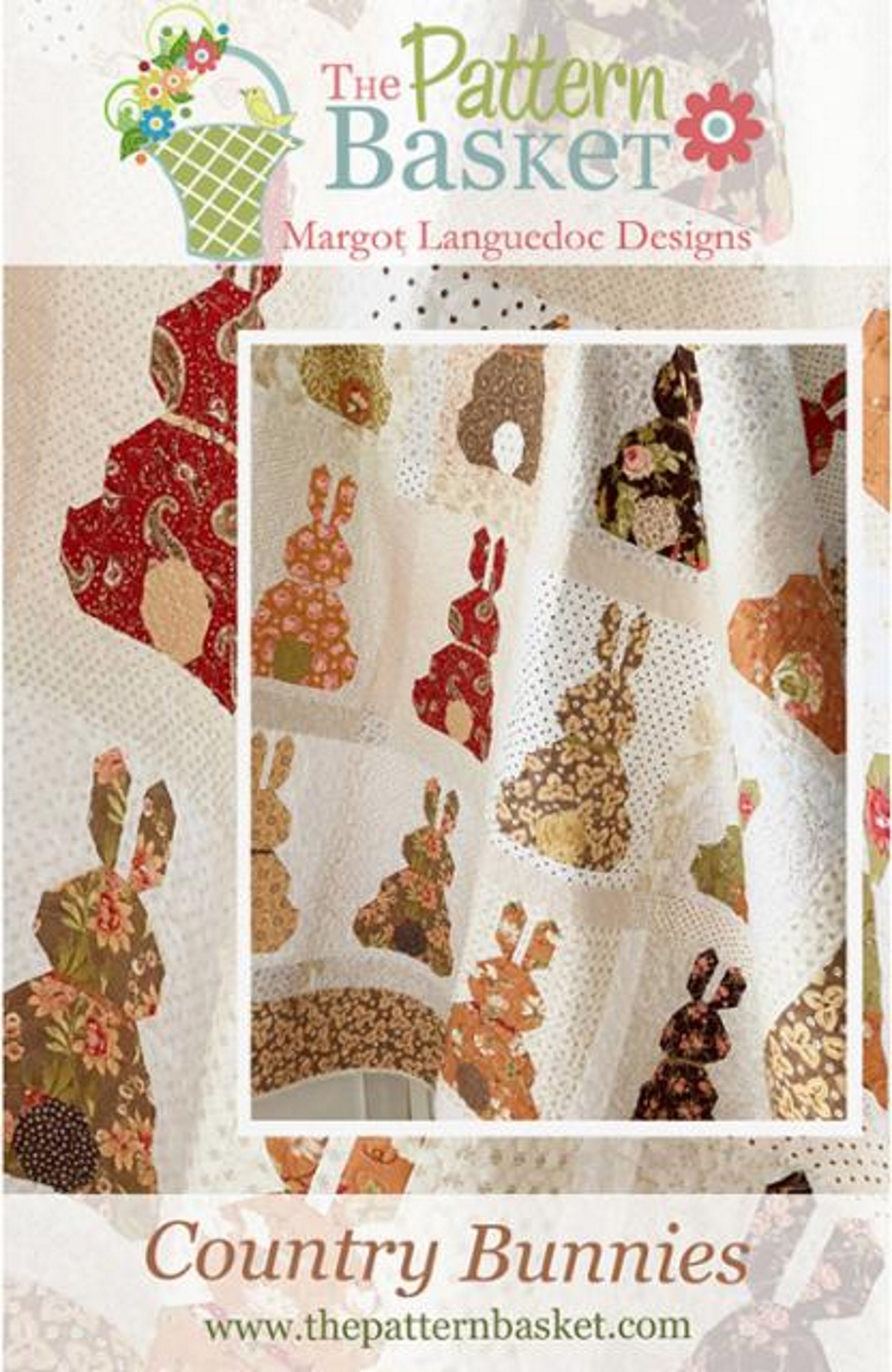 Sale, COUNTRY BUNNIES Quilt Pattern by the Pattern Basket, Margot ...