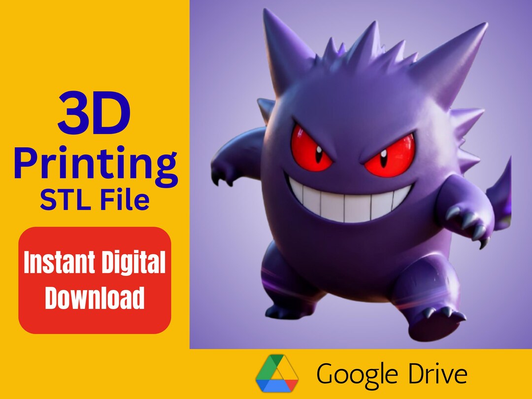 Spiky Monster STL File for 3D Printing | Digital Download | High Detail ...