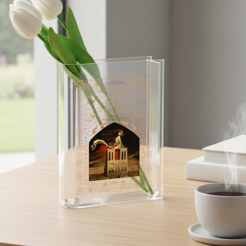 The Hunchback of Notre Dame Acrylic Book Vase, Literary Vase, Classic ...