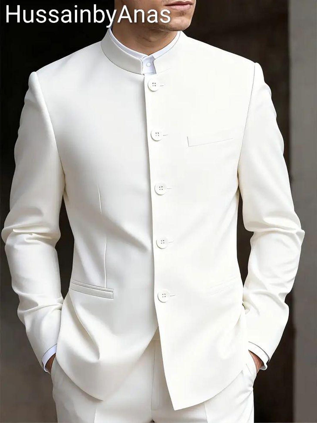 Bandhgala Blazer for Men | Nehru Jacket Style Wedding Suit | Groom ...
