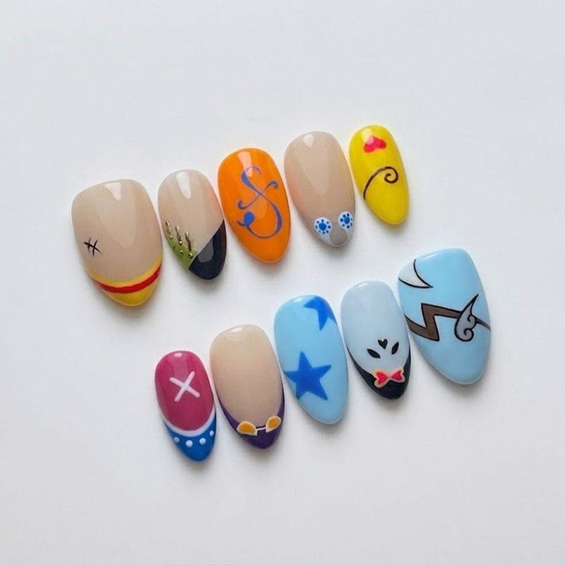 One Piece Inspired Nails - Etsy