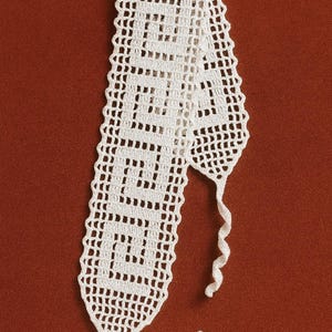 Handmade Crochet Lace Headband | Greek Key Cotton Hairband - Etsy