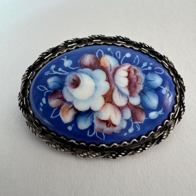 Porcelain Brooch - Etsy