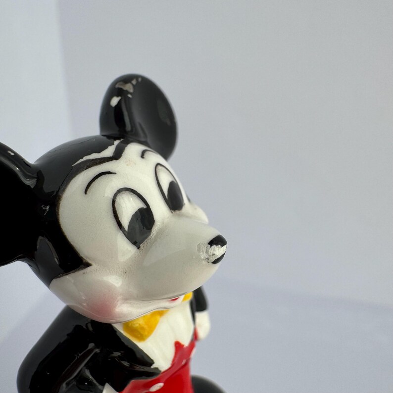 Vintage 1985 Disney Mickey Mouse Ceramic Hand Bell, Tokyo Disneyland ...