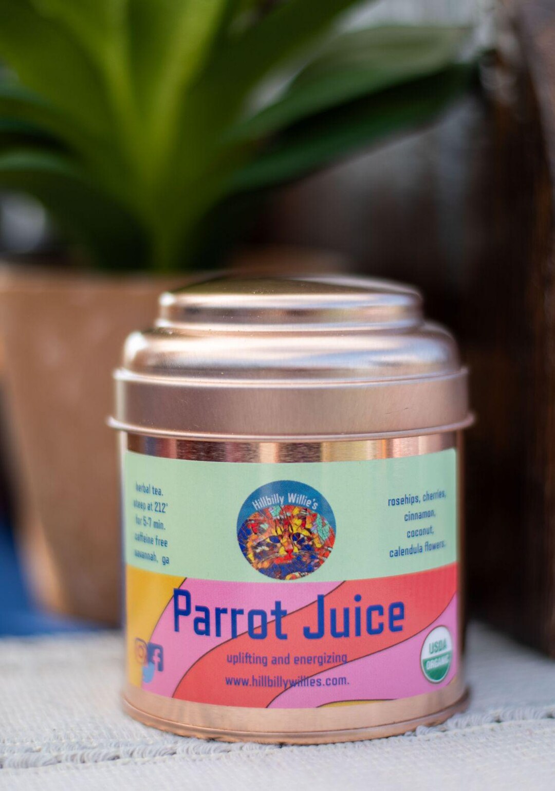Parrot Juice Tea: Cherry, Coconut, Calendula - Decaffeinated - Etsy