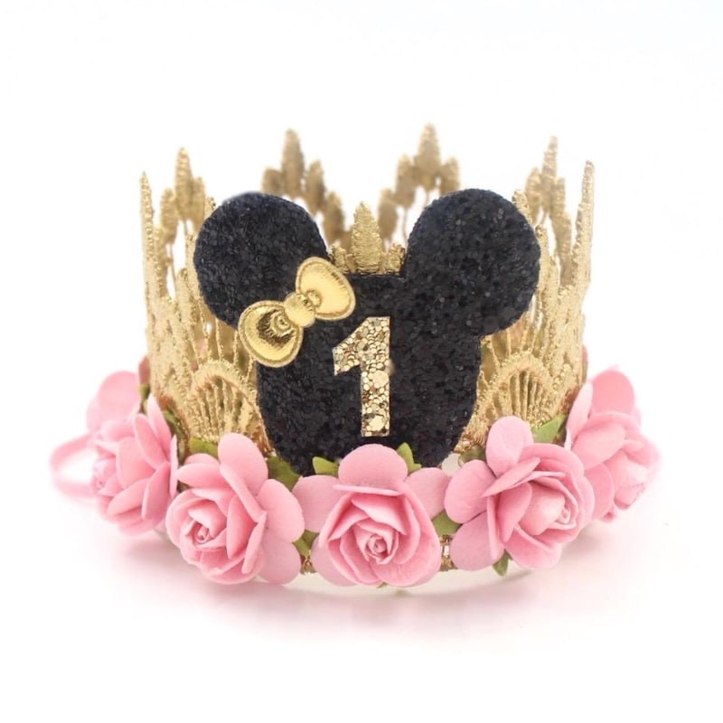 Pink Crown Mouse Ear - Etsy UK