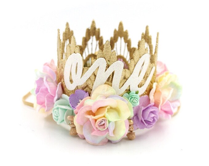 First Birthday Crown 1st Birthday Crown 1st Birthday Girl - Etsy