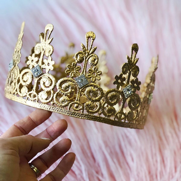 Gold Lace Crown - Etsy