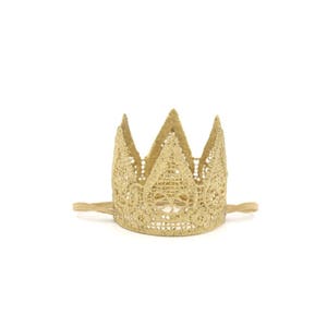 Gold Lace Dog Birthday Crown, Small Pet Accessory, 50+ Colors, Harper ...