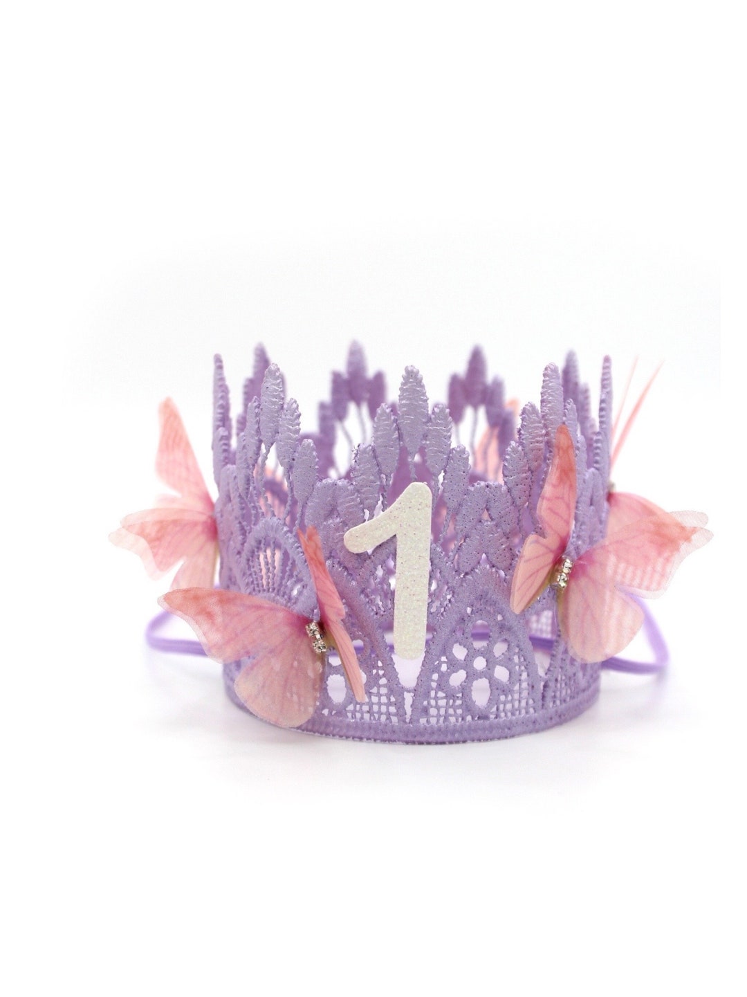 Fairy First Butterfly Crown 1st Birthday Crown Baby Girl Cake Smash ...