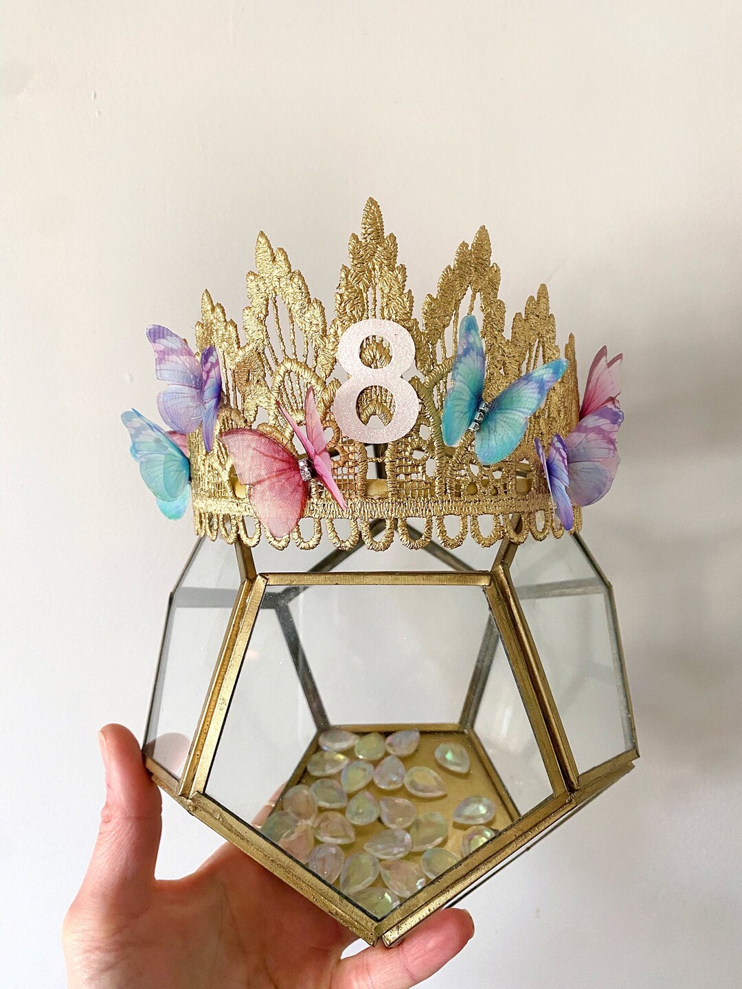 Birthday Butterfly Tiara | Fairy Princess Birthday Crown | Sienna Lace ...