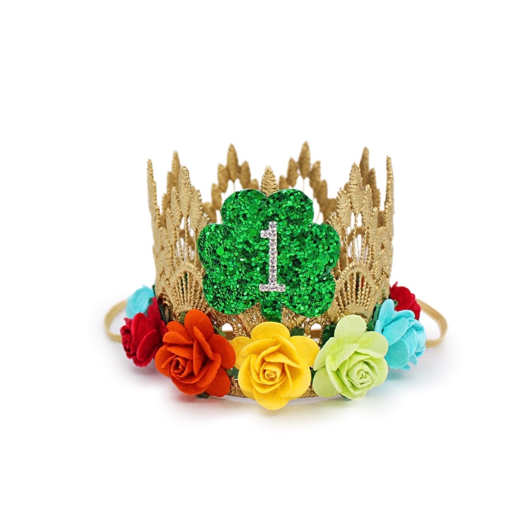 Lucky One Birthday Crown St. Patrick's Day Party Hat Irish Princess ...