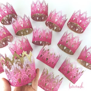 Pink Princess Crown for Baby Girls | 1st Birthday Tiara, Cake Smash Hat ...