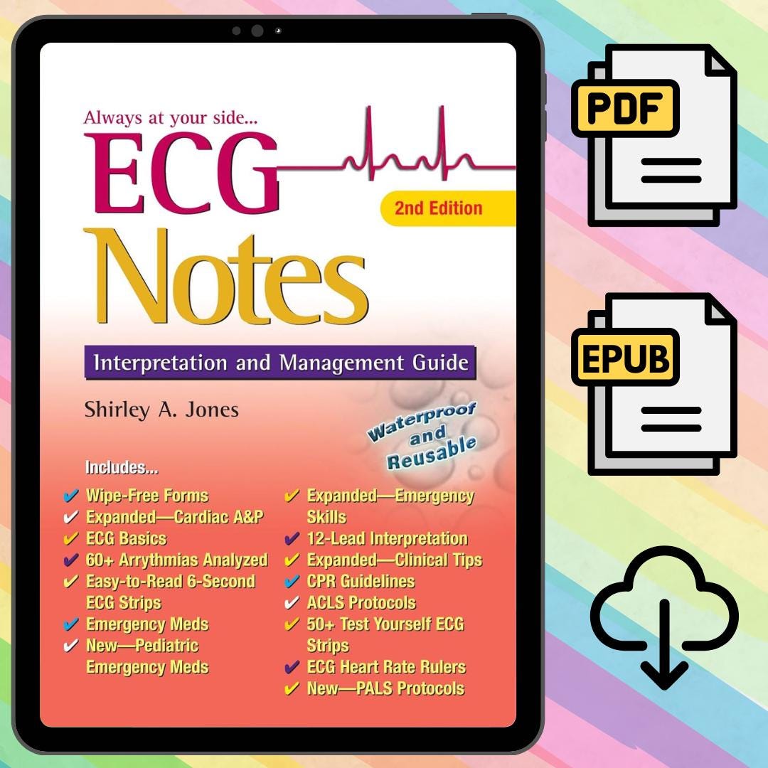 ECG Notes: Interpretation and Management Guide - Etsy