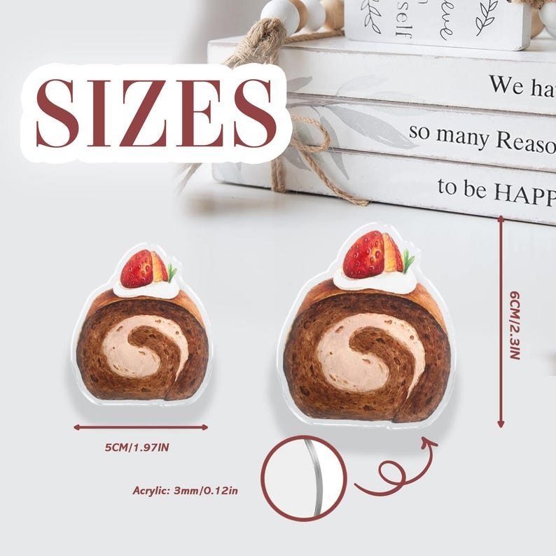 Chocolate Strawberry Swiss Roll Phone Grip, Aesthetic Foodie Magsafe ...