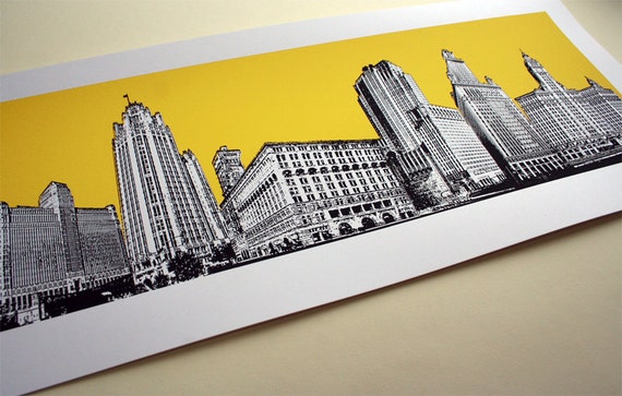 Chicago Skyline Pop Art