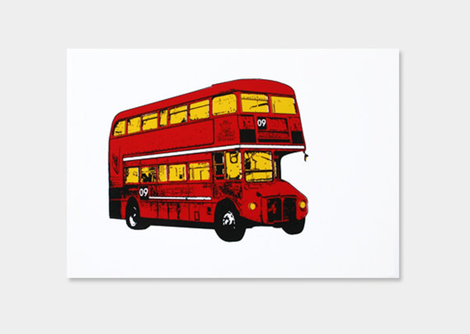 Double Decker Art Print No.9 - Hand Printed - 5X7 - Etsy