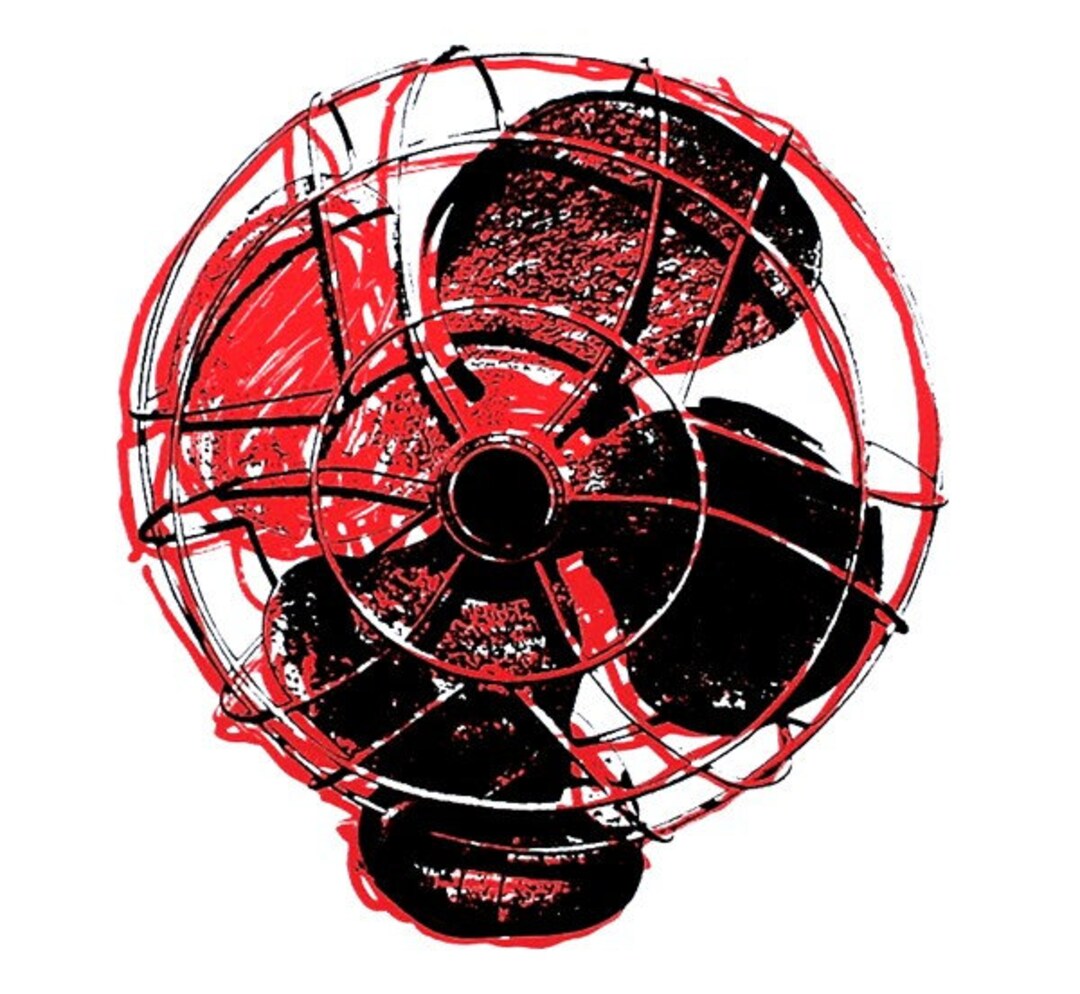 Vintage Electric Fan Art Print - Hand Printed - Etsy