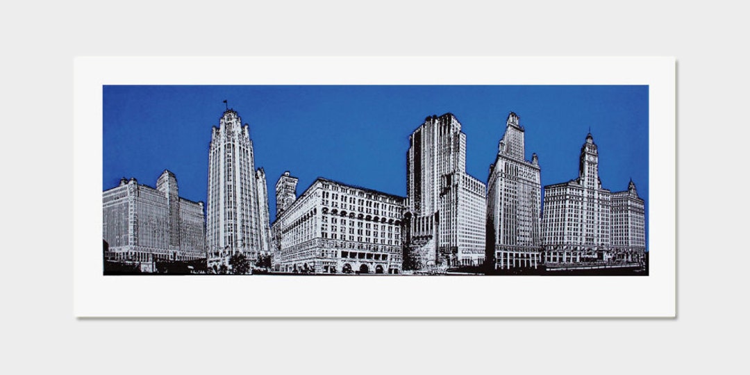 Chicago Pop Art Deco - Hand Printed Original Art Print - Etsy