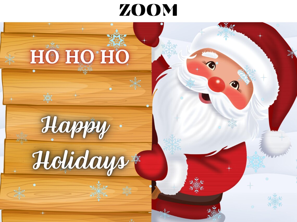 Santa Peeking Holiday Card — Printable 5x7 Christmas & New Year PDF - Etsy