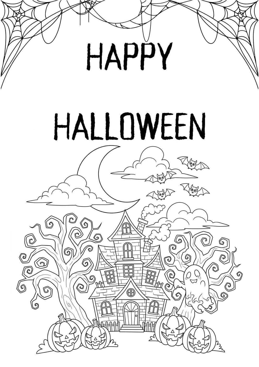 Halloween Alphabet Coloring Pages | Spooky A-Z Letters for Kids ...
