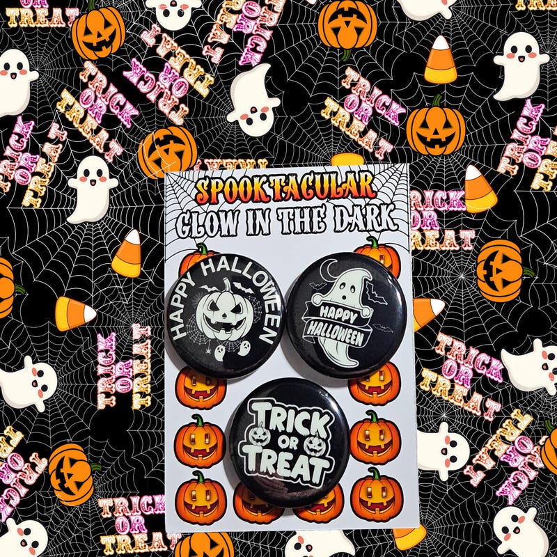 Glow in the Dark Pin Button - Etsy
