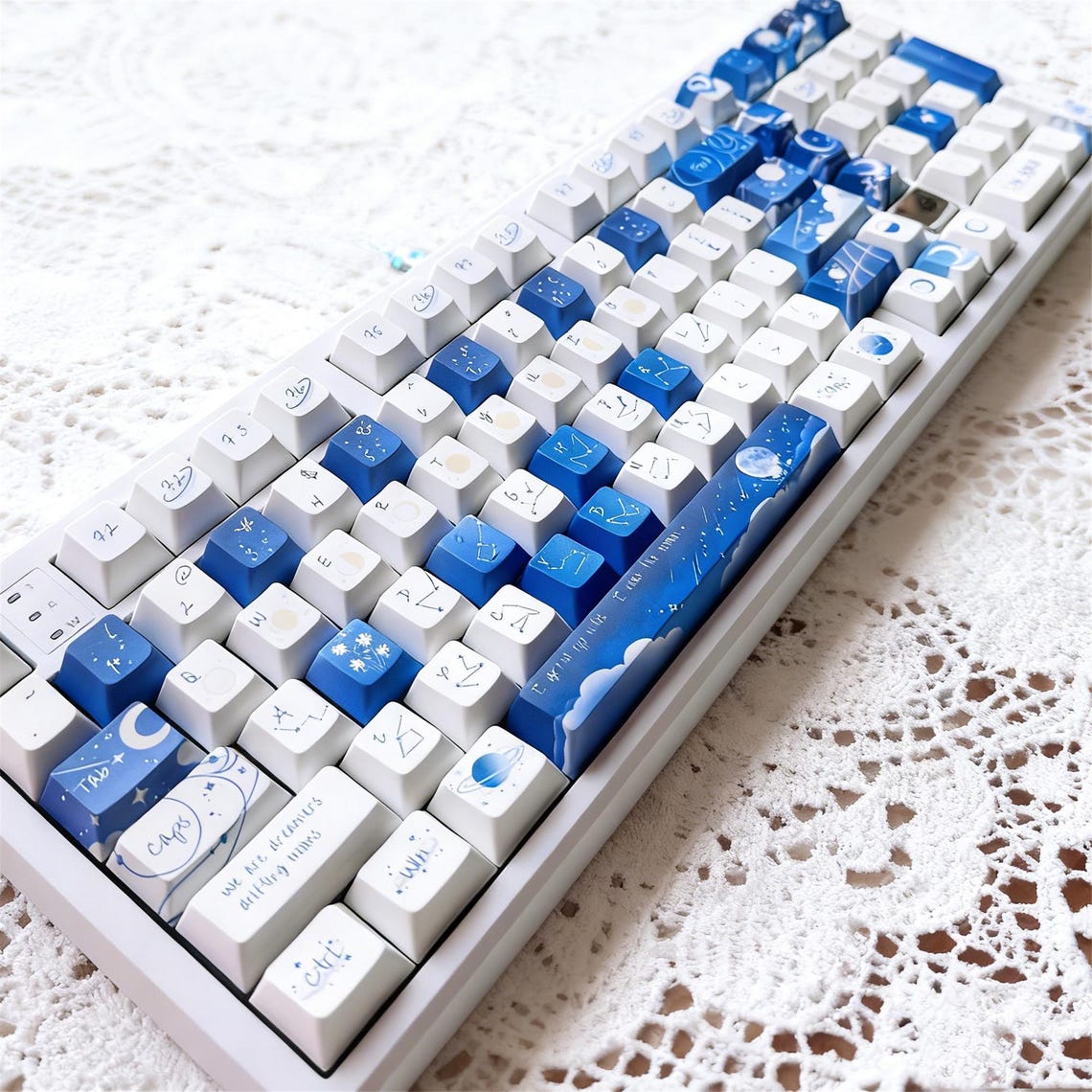 Stars & Moon Constellations Theme Keycap Set, Cherry/xda/moa/soa ...