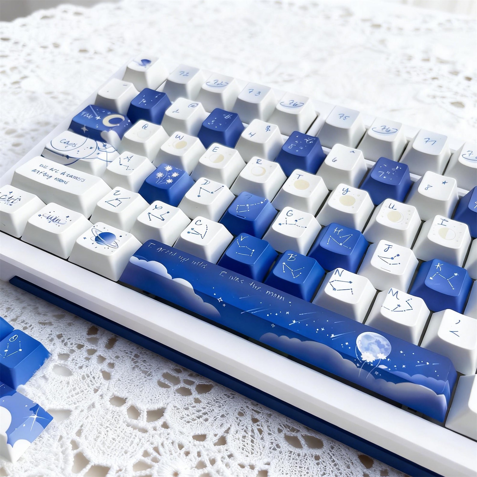 Stars & Moon Constellations Theme Keycap Set, Cherry/xda/moa/soa ...