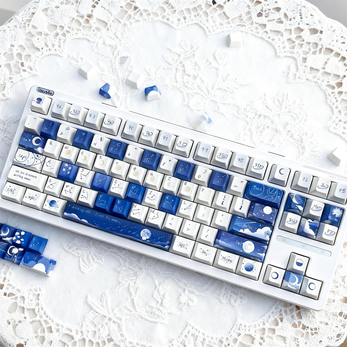 Stars & Moon Constellations Theme Keycap Set, Cherry/xda/moa/soa ...