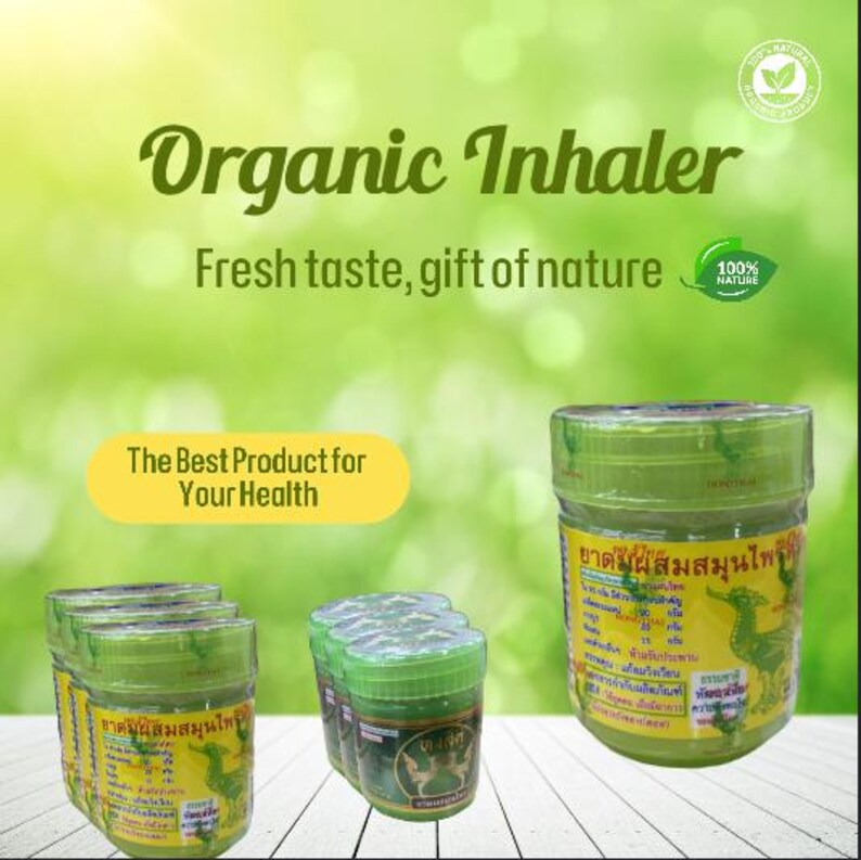 Thai Herbal Inhaler – Stuffy Nose Relief, Portable Aromatherapy, Easy ...