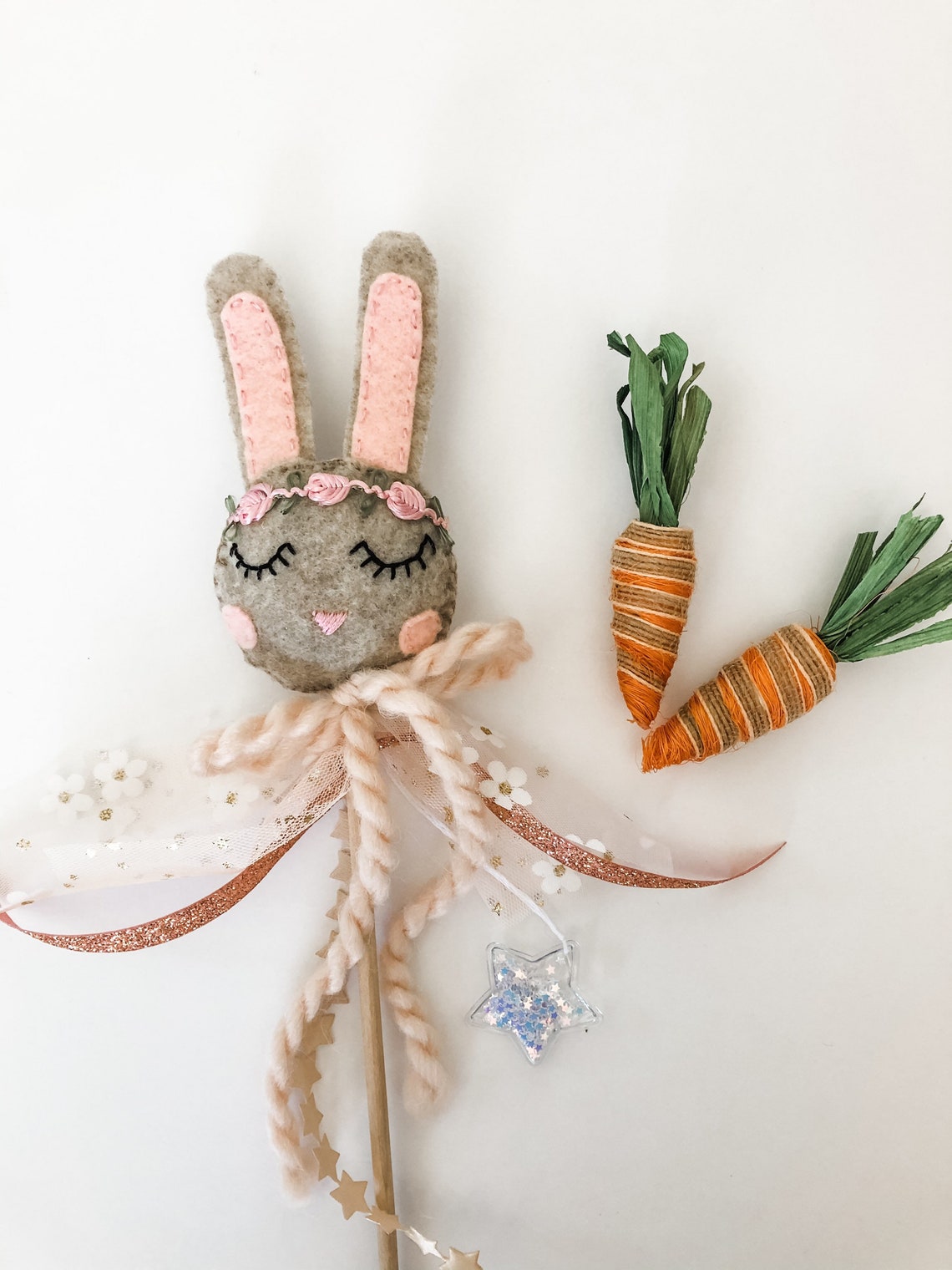 Bunny Wand//magicwandeaster - Etsy