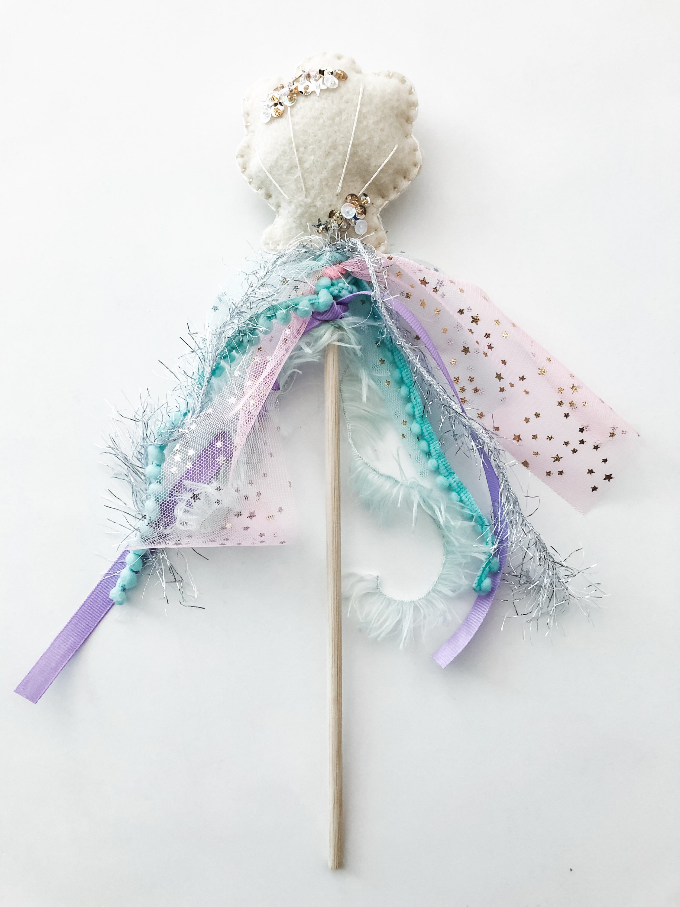 Mermaid Wand//magicwand•mermaid•woodenwand•animalwand•flower Wand ...