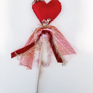 Valentine’s Day Wand//magicwand•heart Wand•woodenwand•animalwand•flower ...