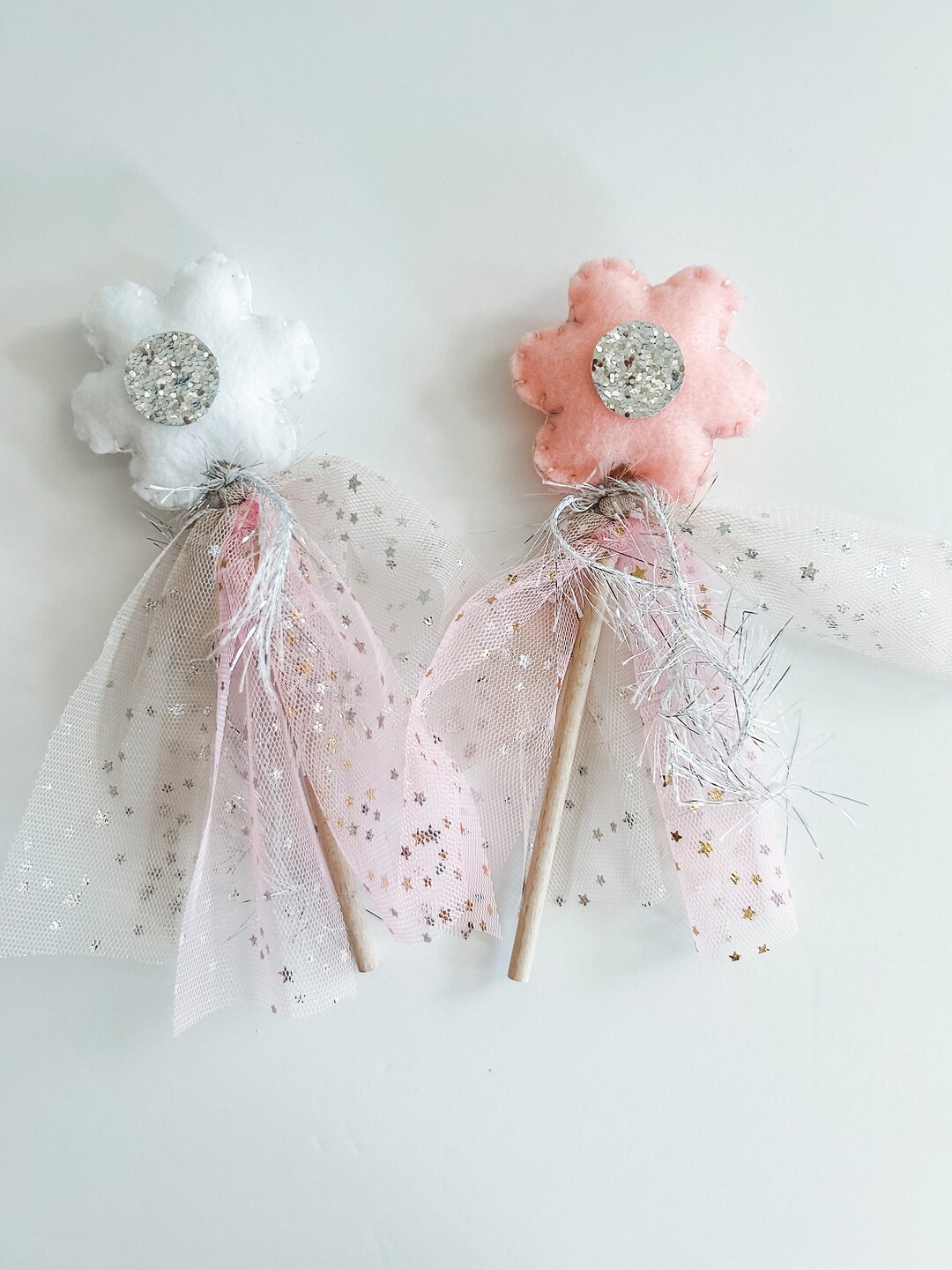 Mini Flower Wand//magicwand•flower Magic Wand•woodenwand•felt Rainbow ...