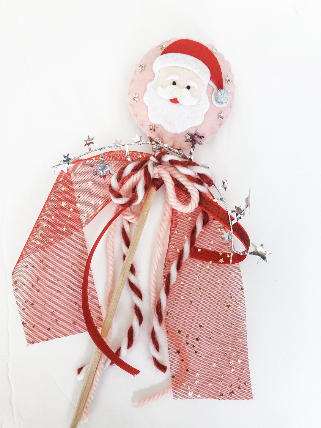 Santa Wand//magicwand•christmas Wand•woodenwand•animalwand•flower Wand ...