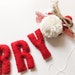 Merry Garland//pompom Garlandfelt Bannerwalldecorparty ...