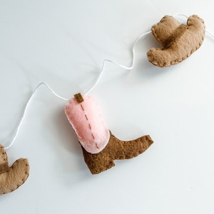 Cowgirl Garland//pompom Garland•felt Banner•walldecor•party Decor ...