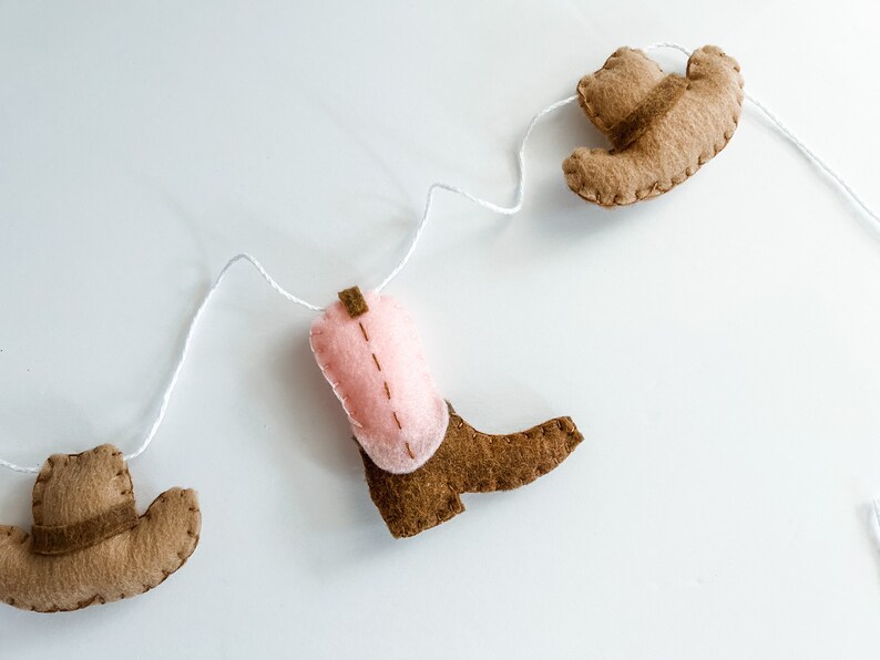Cowgirl Garland//pompom Garland•felt Banner•walldecor•party Decor ...